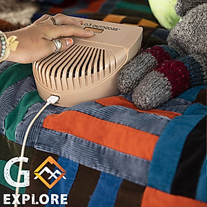 O3 Outdoors Overlander 750 Air Purifier & Odor Eliminator, Rechargeable, Compact Design, Variable Time Settings, USB Rechargeable, Outdoors, Sports & Camping 5" x 3" x 1" (Desert Sand)