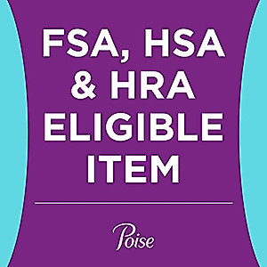 Poise Ultra Thin Incontinence Pads & Postpartum Incontinence Pads, 3 Drop Light Absorbency, Regular Length, 144 Count, Packaging May Vary