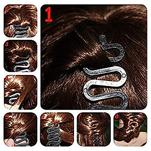 19 Pcs Hair Braiding Tool, DIY Hair Styling Tool Kit Updo Ponytail Maker Accessories Topsy Hair Braid Kit