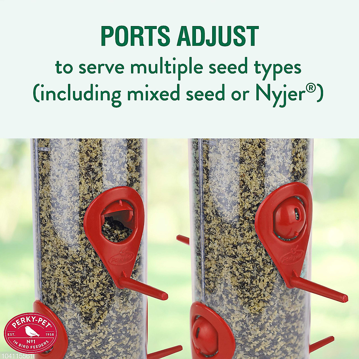 Perky-Pet 3264 Red Wild Bird and Finch Feeder