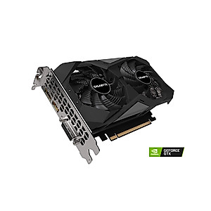 Gigabyte GeForce GTX 1650 D6 WINDFORCE OC 4G Graphics Card, 2X WINDFORCE Fans, 4GB 128-Bit GDDR6, GV-N1656WF2OC-4GD Video Card