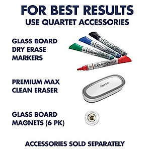 Quartet Magnetic Glass Dry Erase White Board, 6' x 4' Whiteboard, Frameless, Brilliance White High Contrast White Glass (G27248W)