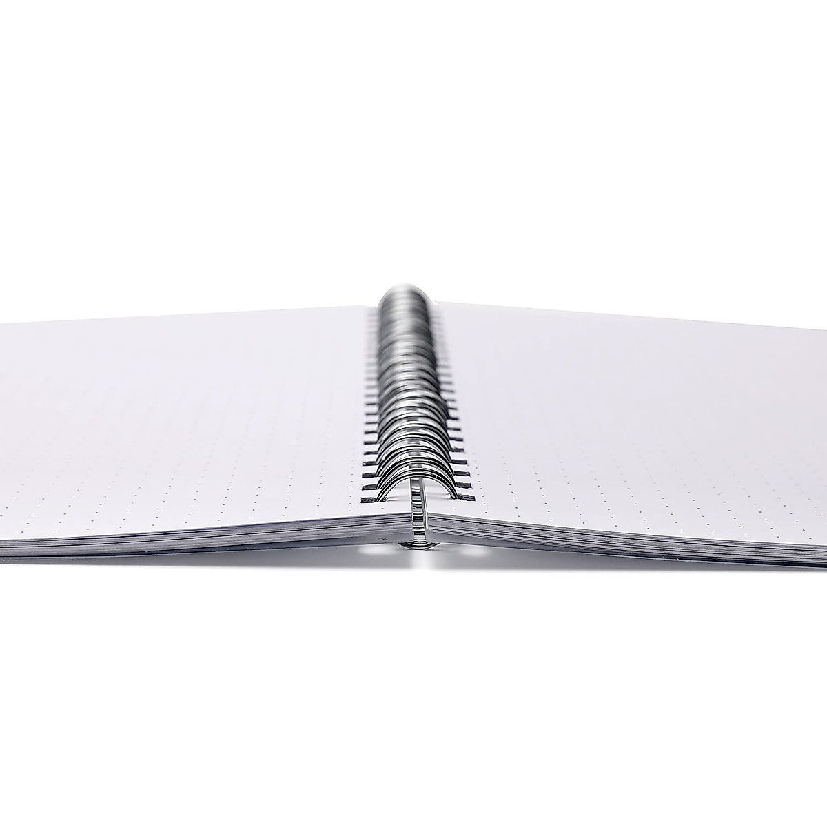 DENSET HBTDM Dot Grid Spiral Notebooks - 2 Pack | College Ruled | 100 Pages (50 Sheets) | Thick Kraft Paper Cover, Versatile Memo Diary Journals for School and Work ，8.4 inches x 5.7 inches