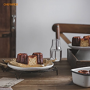 CHEFMADE Canele Cake Pan, Nonstick 12 Cavity Canele Muffin Bakeware