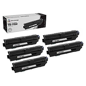 LD Products Compatible Toner Cartridge Replacement for Kyocera TK-1152 1T02RV0US0 (Black, 5-Pack) Compatible with M2635dw