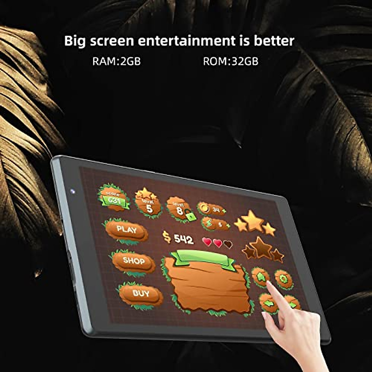 Android Tablet 8 inch, Android 11.0 Tableta 32GB Storage 512GB SD Expansion Tablets PC, Quad-core Processor 1280x800 IPS HD Touchscreen Dual Camera Tablets, Support WiFi, Bluetooth, 4300 mAh Battery.