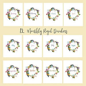 Faith With God All Things Are Possible Christian Bible Womens Weekly Planner Organizer Calendar Journal, 8.5 x 11 Disc Bound Ring Binder, 60 pages, Laminated Covers, Stickers