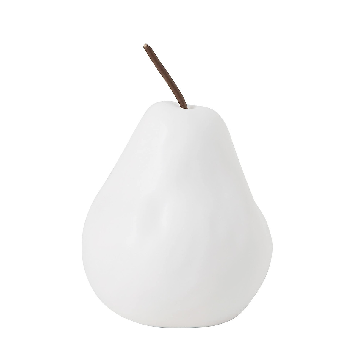 Creative Co-Op Decorative White Stoneware Pear