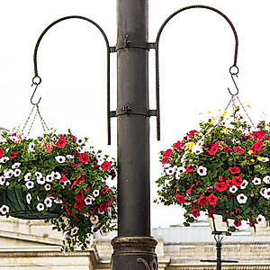 Vindar 3 Pack 6 Inches Bird Feeder Hook Heavy Duty Big S Hooks Hangers for Kitchen, Office, Wind Chimes, Lanterns, Gardening Tools, Hummingbirds Feeders, Bird House, Lanterns