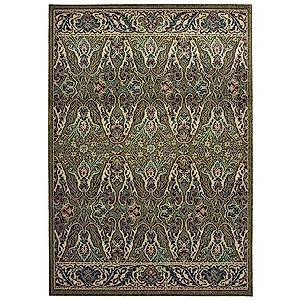 Style Haven Rosemond Updated Classic Oriental Dense Pile Area Rug 5'3" x 7'6" 5' x 8' Indoor Living Room, Bedroom, Dining Room Blue Traditional