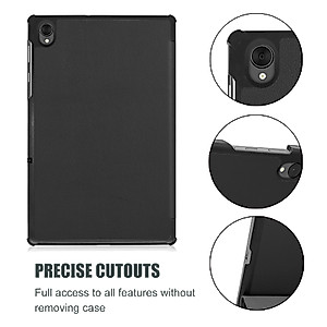 ProCase for Lenovo Tab K10 2021/M10 FHD Plus Case 10.3 Inch (2020 2nd Gen), Slim Smart Cover Stand Hard Shell Case for 10.3" Tab K10 TB-X6C6L TB-X6C6F TB-X6C6X/M10 Plus FHD TB-X606F TB-X606X –Black