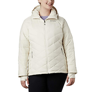 Columbia Women's Standard Heavenly Hooded Jacket, Chalk, Medium