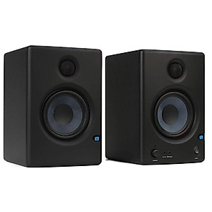 Focusrite Scarlett Solo 2x2 USB Audio Interface Full Studio Bundle with Creative Music Production Software Kit and Eris 4.5 Pair Studio Monitors and 1/4” Instrument Cables