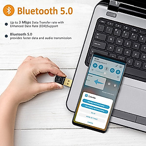 Universal USB Receiver for Wireless Keyboard,Unifying Receiver,Wireless Mouse USB Adapter,External Bluetooth Adapter,Realtek Chips,Stable Performance,Support Win10/8/7,for Laptop,Headset,Speakers