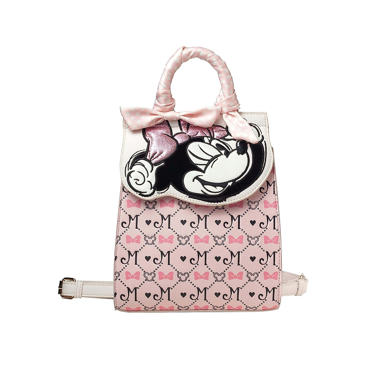 Danielle Nicole Minnie Mouse Monogram Backpack Standard, Pink