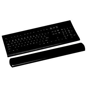 Keyboard Wrist Rest Gel Black Leatherette Kp200le