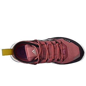 adidas Women's Terrex Trailmaker Mid GTX Trail Running Shoe, Wonder Red/Linen Green/Shadow Maroon, 7.5