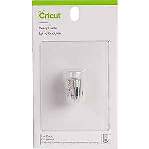 Cricut Wavy Replacement Blade, Stainless Steel Rotary Blade, 2 mm Length / 0.8 mm Height, Cuts Vinyl, Iron-On, Paper, Fabric & More, Compatible with Cricut Maker Cutting Machine, Silver