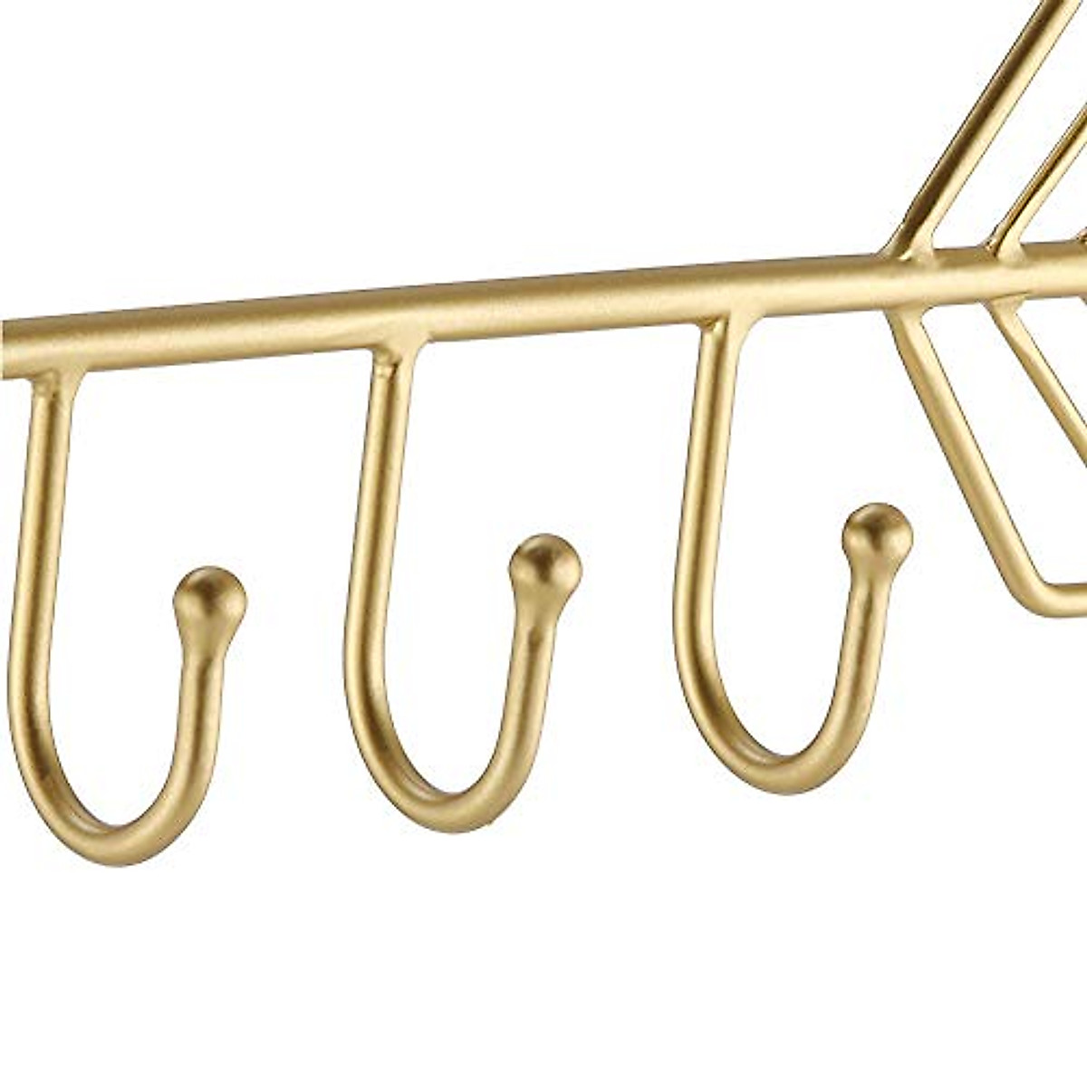 Retrome Decorative Gold Arrow Coat Hooks Wall Mounted - 23.6" Metal Coat Hanger Rack with 6 Hooks - Heavy Duty Key Hat Holder for Entryway