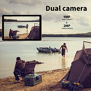 Android 13 Tablet 10 inch Tablets with 8GB RAM 64GB ROM 1TB Expand, 1280x800 IPS Touchscreen, WiFi 6, Dual Camera, 6000mAh Battery, GMS, Quad-Core, Bluetooth 5.0 (Blue) (K12)