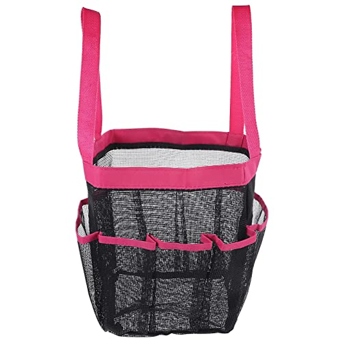 Cabilock 3pcs Mesh Toiletry Bag Mesh Wash Bag Bath Bag High Capacity Nylon Edging Rosy