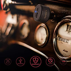 LinkOn 112W USB C Car Charger with 90W PD3.0 PPS and 18W QC3.0 Ports Compatible with MacBook 2018 2019 Dell XPS Google Chromebook Acer ASUS Xiaomi Huawei FCP SCP Apple iPhone iPad