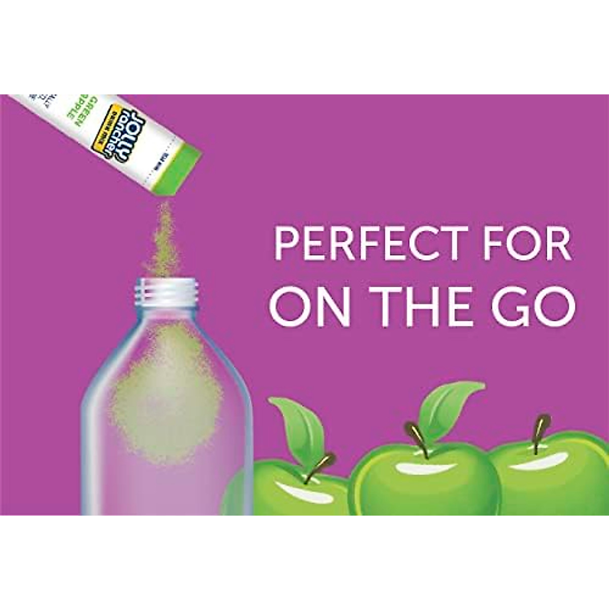 Jolly Rancher SINGLES TO GO! Green Apple, 6 boxes with 6 packets each - 36 total servings