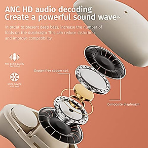 Xmenha Invisible Sleep Earbuds Wireless Smallest Lightest Tiny Noise Cancelling Ear Buds for Sleeping Quiet-Comfort Mini Sleepbuds Bluetooth 5.3 Hidden Headphones for Side Sleepers/Work