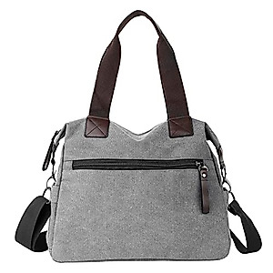 Eshow Women Canvas Shoulder Handbags, Satchel Handbags Cross-Body Bag Messenger Tote Bag for Women