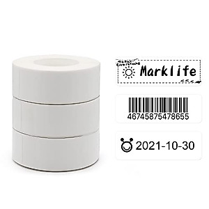 Marklife P11 Label Maker Machine with 4 Rolls Tape,Mini Thermal Wireless Inkless Sticker Printer Machine for Home Kitchen Office Organization