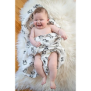 100% Organic Cotton Unisex Muslin Swaddle Blanket for Baby 3 Pack Hypoallergenic Breathable Baby Essentials Registry