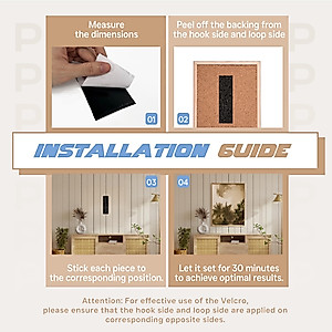 LOVEETA® 4.4'' × 20 Feet Power-Grip Couch Cushion Hook and Loop Tape, 2.0 PIB Heavy Duty Adhesive, Keep Couch Cushions from Sliding, Prevent Cushions from Sliding Outdoor, Mattresses, Carpets