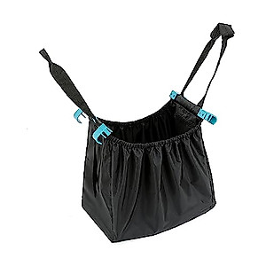 Handy Sandy 4 pc Reusable Universal Cart Bag, Grocery Shopping and Organizer Tote + Base Board (Black) (Black)