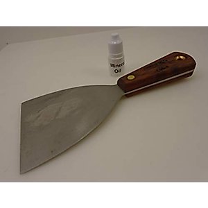 Dexter 4 inch Hi Carbon Scraper Straight Stiff Blade 530-4 Wood Handle Factory Second