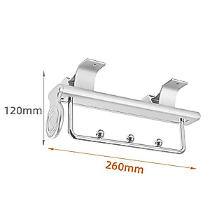 Retractable Closet Pull Out Rod Heavy Duty Pull-Out Retractable Wardrobe Valet Rod Storage Rack Hanger Extender Top Mount Hanging Telescopic Rail Wardrobe Clothes Clothes Rail Ideal for Closet (Color