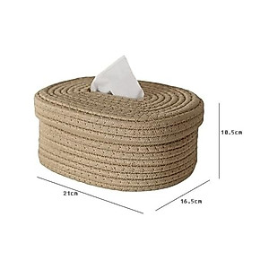 WISELADY Scandinavian Style Tissue Box, Tissue Drawer Box, Simple Rectangular Storage Box for Living Room Table Napkin Organizer (Brown,Medium)