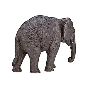 MOJO Asian Elephant Realistic International Wildlife Toy Replica Hand Painted Figurine, Grey (387266)