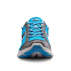 Dr. Comfort Meghan Women Sneaker Athletic Shoes w/Gel Inserts-Therapeutic Diabetic Womens Running Shoes, Blue 6 Wide (C-D) Lace