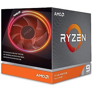 AMD Ryzen 9 3900X 12-core, 24-thread unlocked desktop processor with Wraith Prism LED Cooler (Renewed)