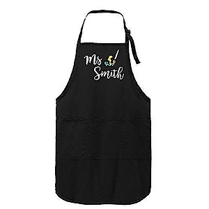 Unisex Personalized Art Teacher/Artist Embroidered Apron