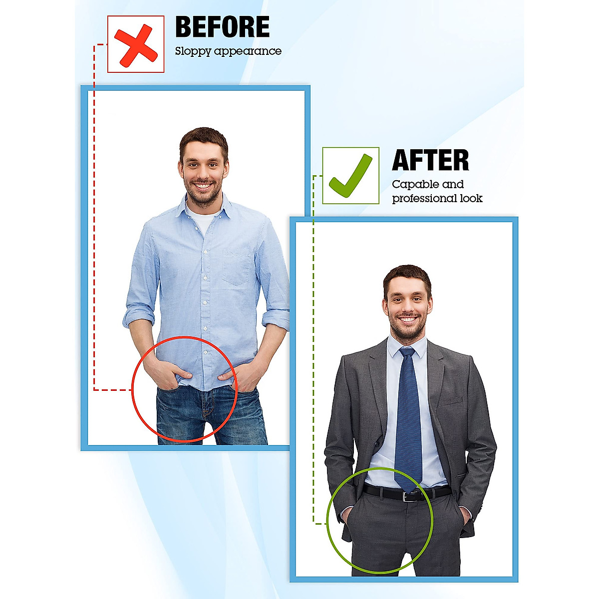 Jeere 2 Pairs Shirt Stays for Men Adjustable Shirt Garters Elastic Shirt Suspenders for Women Shirt Holder Straps with 3 Nonslip Clips