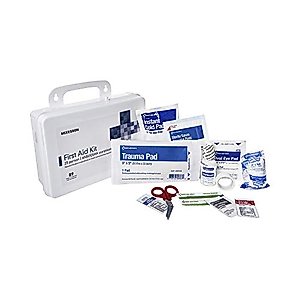 McKesson First Aid Kit for Office, School and Home, Wall Mounted, 87 Pieces, 25 Person, 6 Count