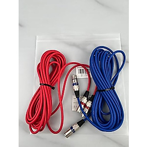 EBXYA XLR Cables 50 ft 2 Pack - Mic Cables Balanced DMX Cable Male to Female Suitable for Microphones, Radio Station, Stage Lighting