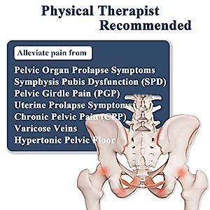 JOMECA V-Sling Pelvic Support Belt for Prolapse, Pregnancy SPD, Vulvar Varicosities, LCS, Pelvic Floor, Organ Prolapse Support Relieve Tilted or Twisted Pelvis Girdle Pain (Small)