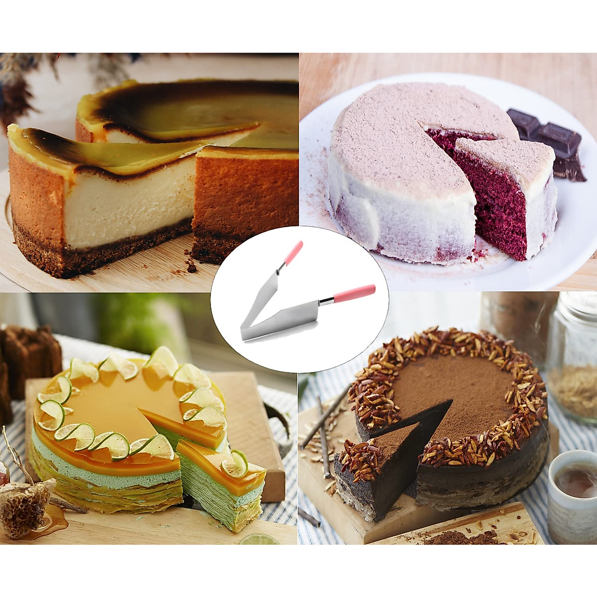 Cake Slicer and Cake Leveler Slicer-Staless Steel Cake Server Cuts the Perfect Cake.Cake Cutter Slicer Stratification Auxiliary Bread Toast Slicer.Kitchen DIY Baking Tool for Cakes, Pie and Desserts