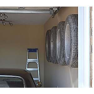 FibreHead FH-4WH Flush Wheel hangers set - Wall mount tire rack alternative Grey