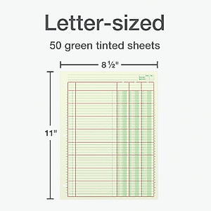 CARDINAL BRANDS INC. - Columnar Analysis Pad, 3 Column, 8 1/2 X 11, Single Page Format, 50 Sheets/pad ( ABFACP85113 ) ( ACP85113 )