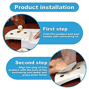 Replacement Step Cups for Innovaplas Above Ground Swimming Pool Steps-4 Pack