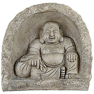 Design Toscano CS40170 Buddha Sanctuary Asian Garden Statue, Faux Stone Finish