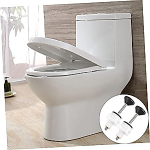 Angoily 6 Pcs Water Tank Fixing Screw Toilet Cover Seat Metal Washers Stainless Steel Washers Toilet Seats Hinges Washers Heavy Duty Toilet Bolts Toilet Seats Screws Stainless Steel Hinge